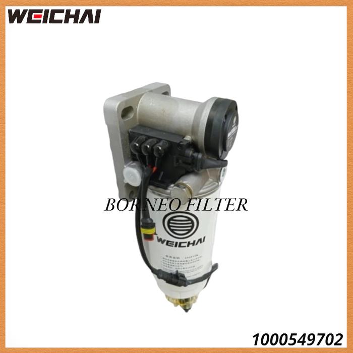 Jual 1000549702 Weichai Genuine Assy Fuel Filter Water Separator Set ...