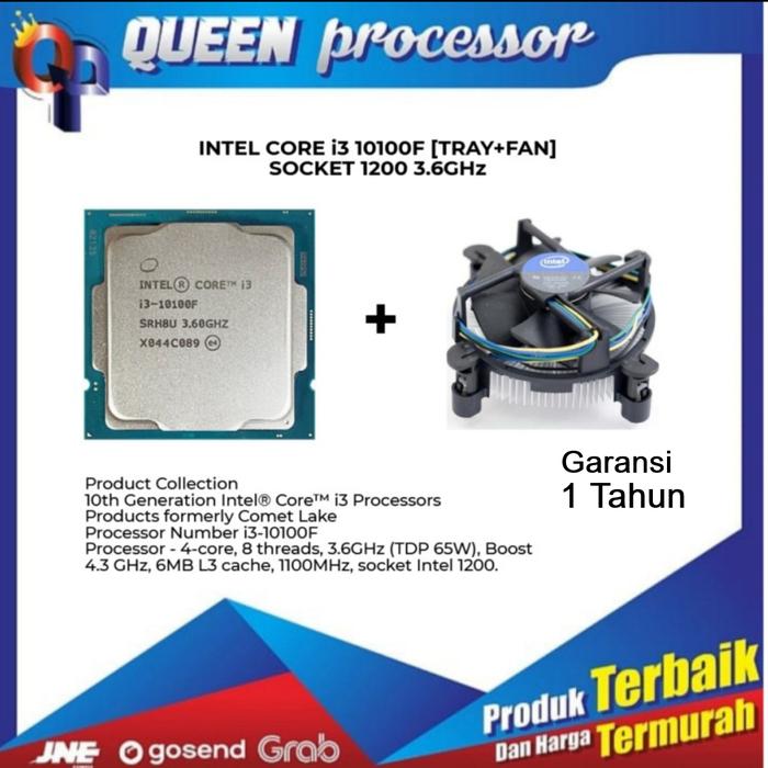 Jual PROCESSOR INTEL CORE i3 10100F 3.6 GHz T R A Y / TRAY +FAN socket 1200 - Jakarta Pusat ...