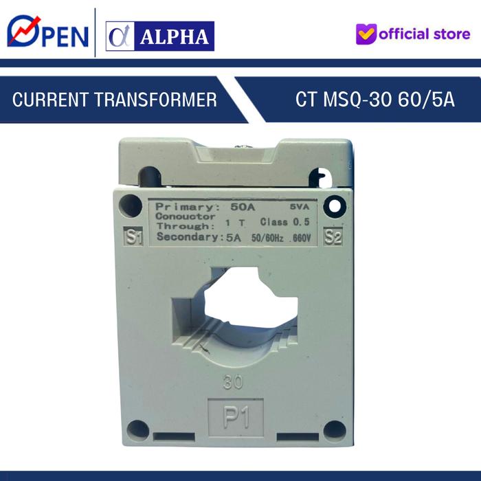 Jual CURRENT TRANSFORMER / CT MSQ-30 60/5A ALPHA - Jakarta Pusat - PUMA ...