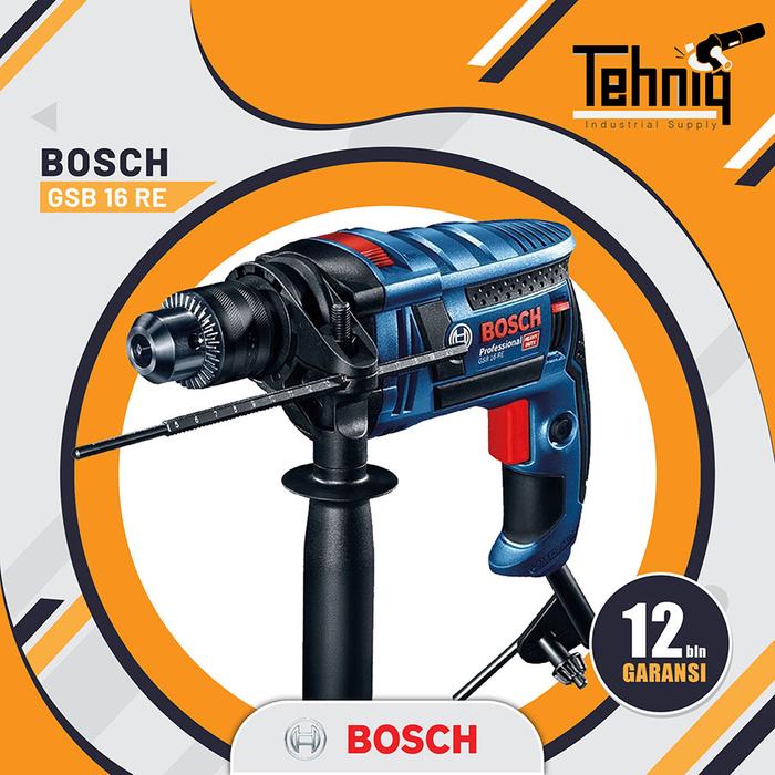 Jual Bosch GSB 16 RE Mesin Bor Tembok Tangan / GSB 16 RE Bosch Impact Driil 16 mm 750 watt ...