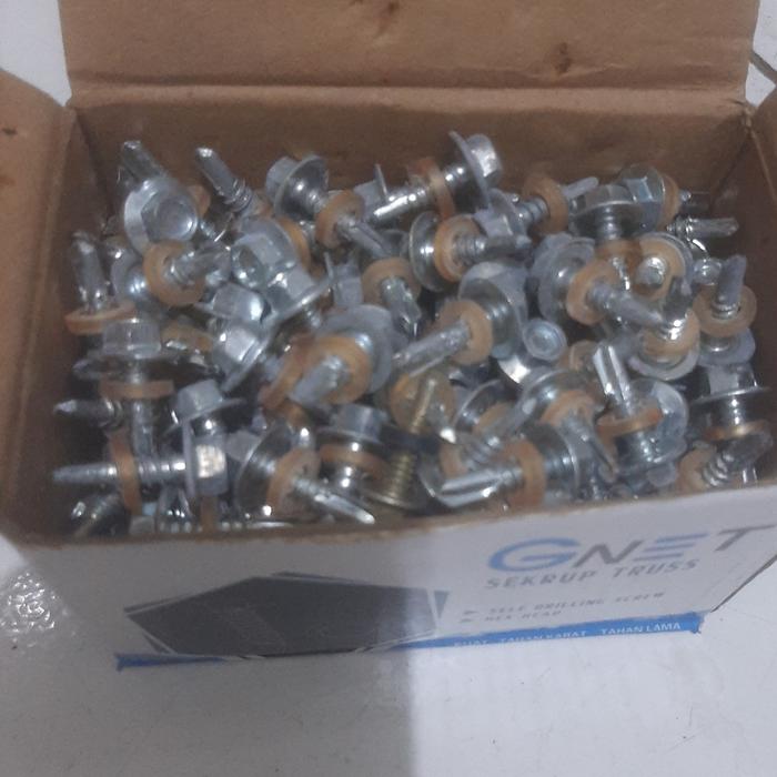 Jual Baut Roofing Kuning 12x20 Lapis Karet/ Skrup Roofing Baja Ringan ...