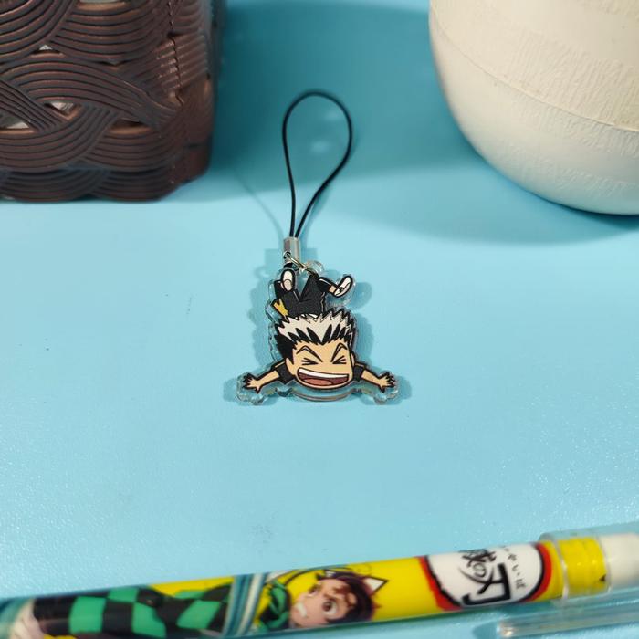 Jual Gantungan HP Anime Haikyuu Akrilik Bening -Hinata Kageyama Kenma ...