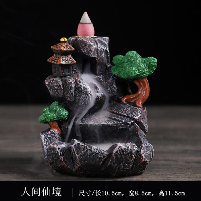 Jual Tempat Dupa Back Flow Resin Tempat Dupa Air Terjun Asap Jatuh ...