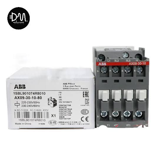 Jual ABB CONTACTOR AX09-30-10-80 220V AC CONTACTOR 3P AX09 30 10 80 ...