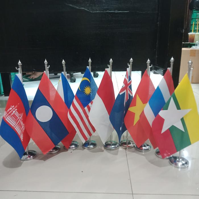 Jual Tiang bendera meja stenlis dan bendera meja negara ready stock ...