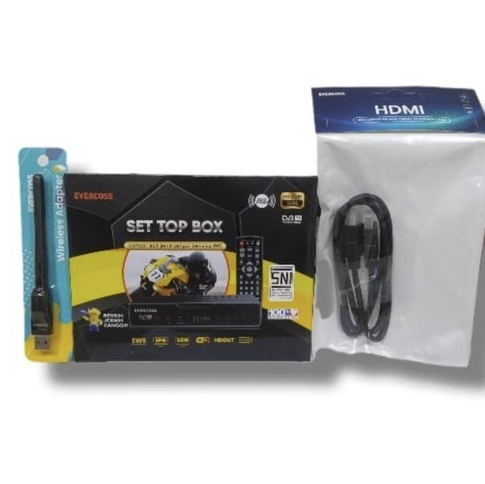 Jual Evercoss STB Set Top Box Pro Digital TV Receiver Full HD - Paket ...