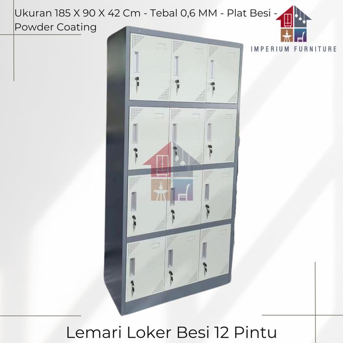 Jual Loker Besi 12 Pintu / Loker Besi / Loker Sekolah / Loker Karyawan ...