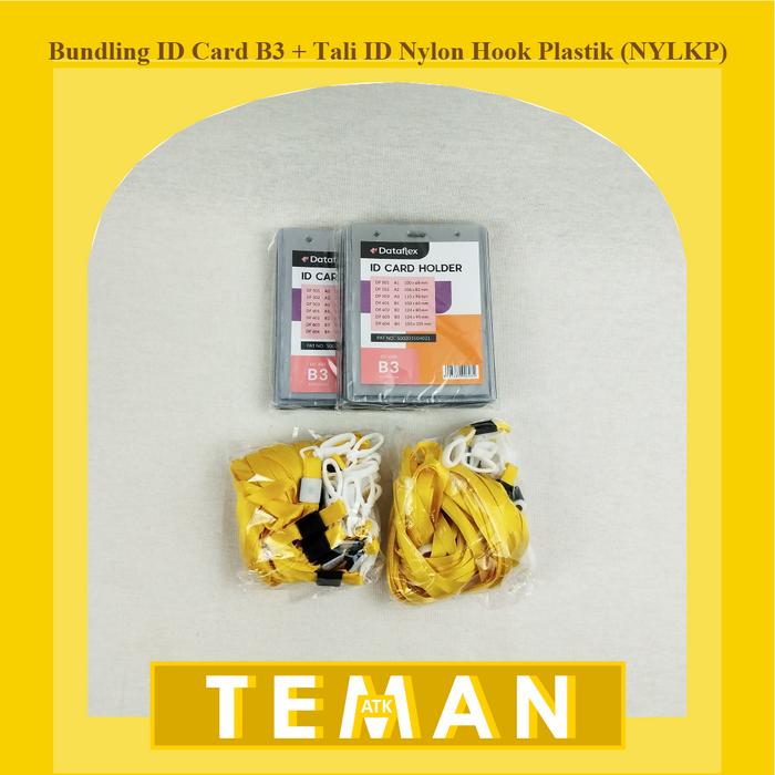 Promo Bundling ID Card B3 + Tali ID Nylon Hook Plastik - Dataflex ...