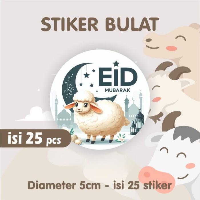 Jual stiker idul adha stiker hampers parcel stiker lebaran idul adha ...