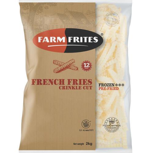 Jual Farm Frites Crinkle Cut French Fries Kentang Goreng 12mm 2kg ...