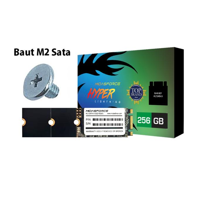 Jual M2 256GB SSD SATA MIDASFORCE M.2 2240 2260 2280 SATA RESMI 3thn ...
