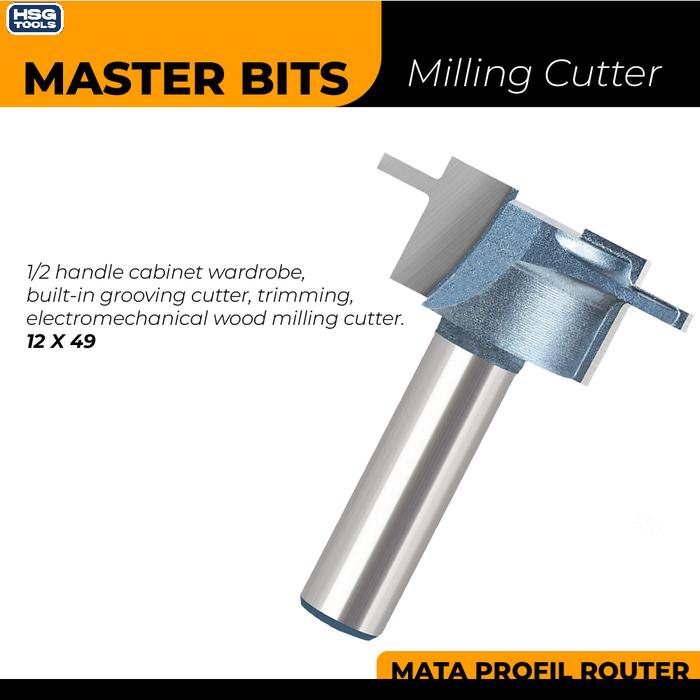 Jual MASTER BIT MATA PROFIL ROUTER CUTTER HANDLE CABINET GROOVING ...