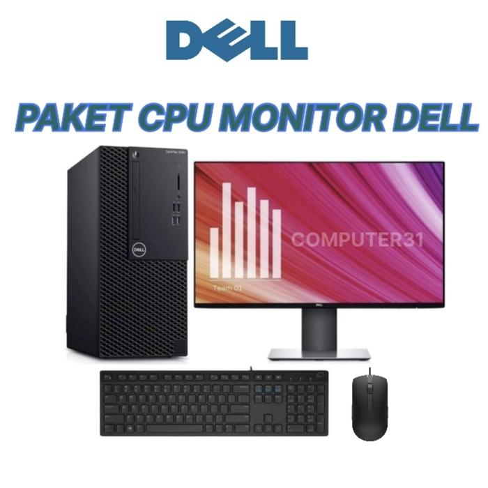 Jual paket cpu dell i3 8100 Gen8 Ram 32gb ssd 512gb+hdd500gb Monitor ...