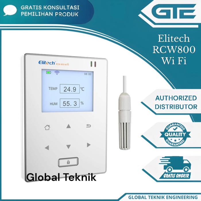 Jual Elitech RCW800 Wi Fi Temperature Humidity Data Logger WiFi RCW 800 ...