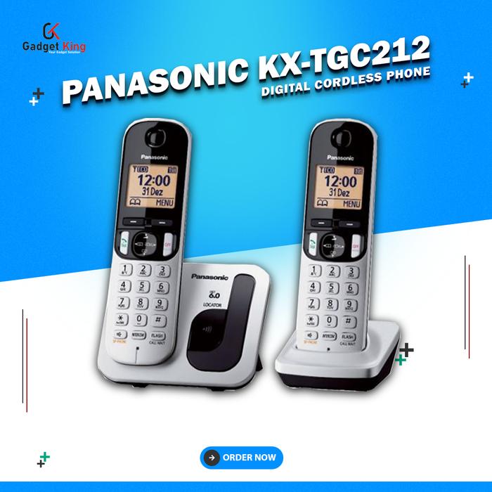 Jual Panasonic KX-TGC212 Pesawat Telepon Wireless Rumah Kantor Indihome - S - Jakarta Pusat ...