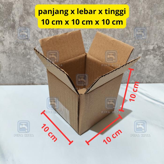 Jual Kardus Packing Karton Box 10 x 10 x 10 cm Single Wall Polos Dus ...