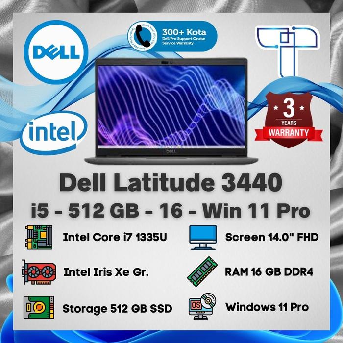 Jual Dell Latitude 3440 Laptop - Core i5 1335U - 512 GB - 16 GB ...