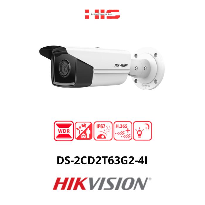 Jual Camera Hikvision DS-2CD2T63G2-4I 6 MP AcuSense Fixed Bullet Network CCTV - Kota Medan ...