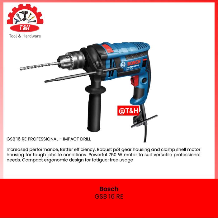 Jual BOSCH GSB 16 RE / Bosch Impact Drill / Mesin Bor Tembok Listrik 750 Watt - Jakarta Barat ...