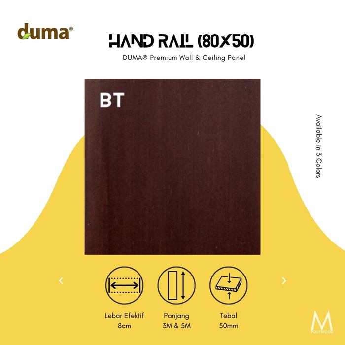 Jual DUMA WPC - HAND RAIL (80x50) Handrail / Railing / Handle ...