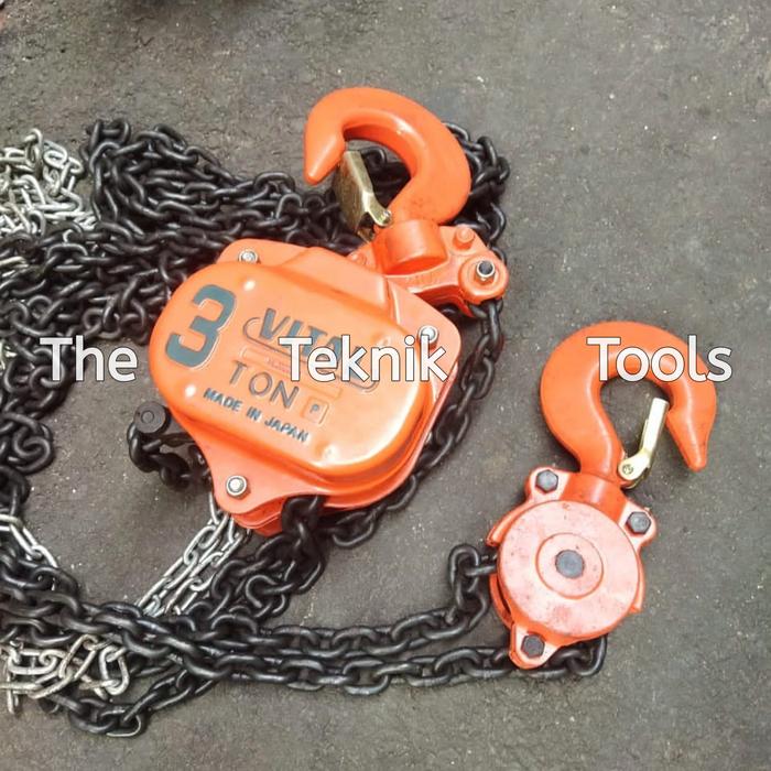 Jual Takel 3 Ton Vital Chain Block 3 Ton x 5 Meter Tackle Manual ...