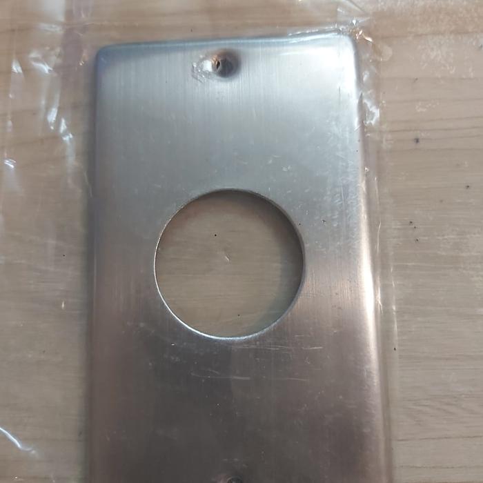 Jual panasonic saklar stopkontak cover stainless - SS-Bulat kecil ...