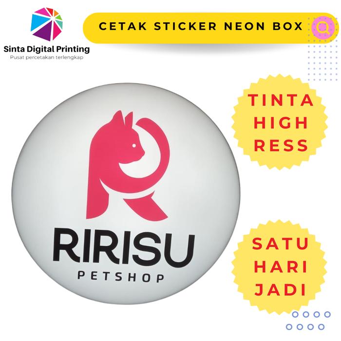 Jual Cetak Stiker Neon Box Outdoor Ritrama Vinyl / Sticker Custom - Kab ...