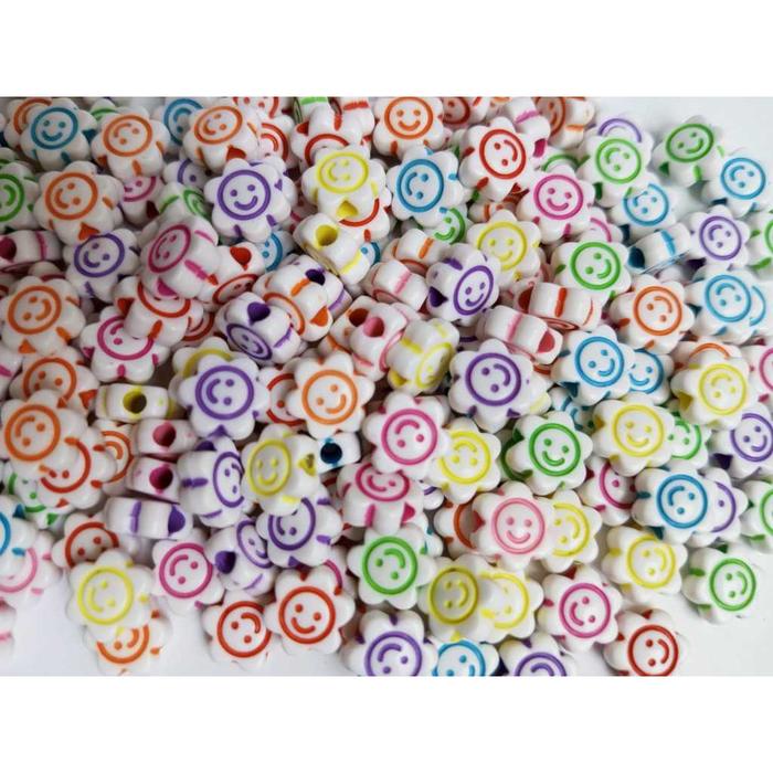 Promo Manik mote parel motif bunga smile dasar putih - Jakarta Utara ...