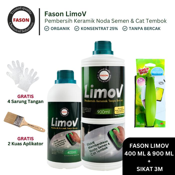 Promo Fason Limov Ceramic Cleaner Paket 400 Ml 900 Ml Dan Sikat ...
