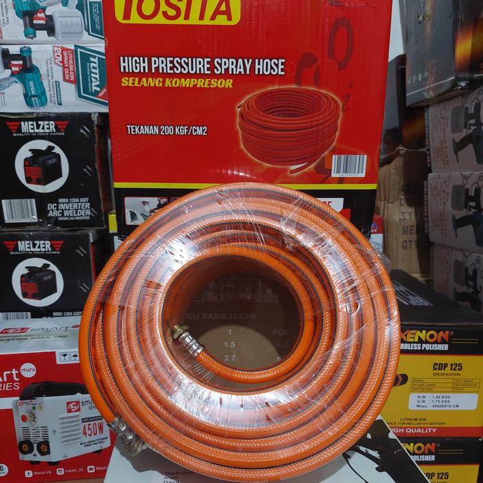 Jual TOSITA 25m Selang Kompressor Heavy Duty 200kgf/cm2 Selang Sanchin ...