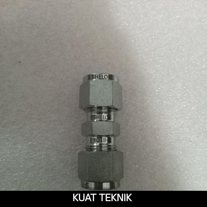 Jual Union Connector 3/8 in tube OD ,ss316, shelok - Jakarta Pusat ...