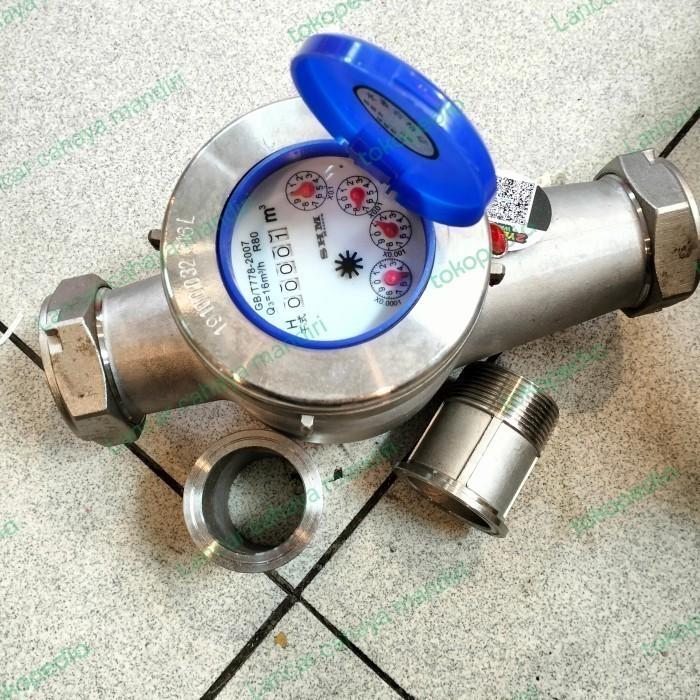 Jual flow meter SHM Stainless SS 316 Horizontal 1" inch DN25 HOT water ...