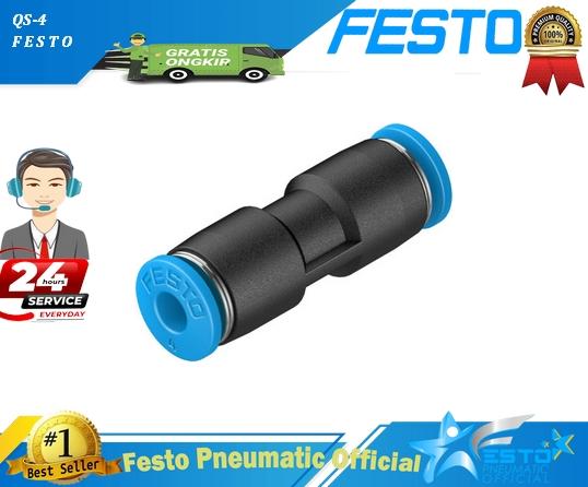 Promo FESTO PartNo: 153031 QS-4 Push-in connector - Kota Tangerang - FESTO Pneumatic Official ...