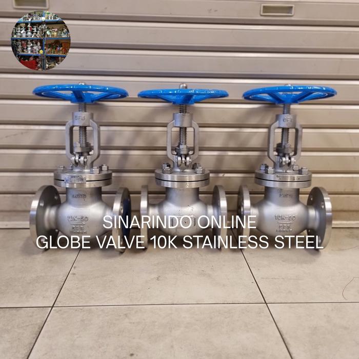 Jual GLOBE VALVE 2" INCH DN 50 JIS 10K STAINLESS SS 304 - Jakarta Barat ...