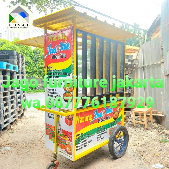 Jual Gerobak mie instant / gerobak kuliner / gerobak indomie - Jakarta ...