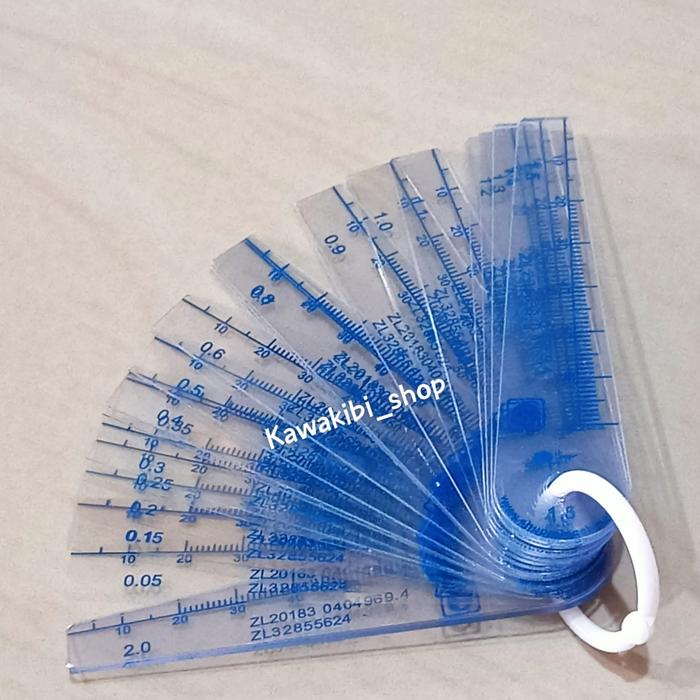 Jual Feeler Gauge Plastic 0.05 - 2mm (20sheets) - Kota Bekasi ...