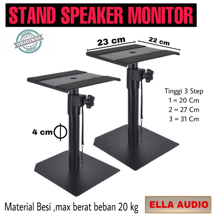 Jual Stand Speaker Monitor Stand Speaker Flat Studio Table/Meja Model ...