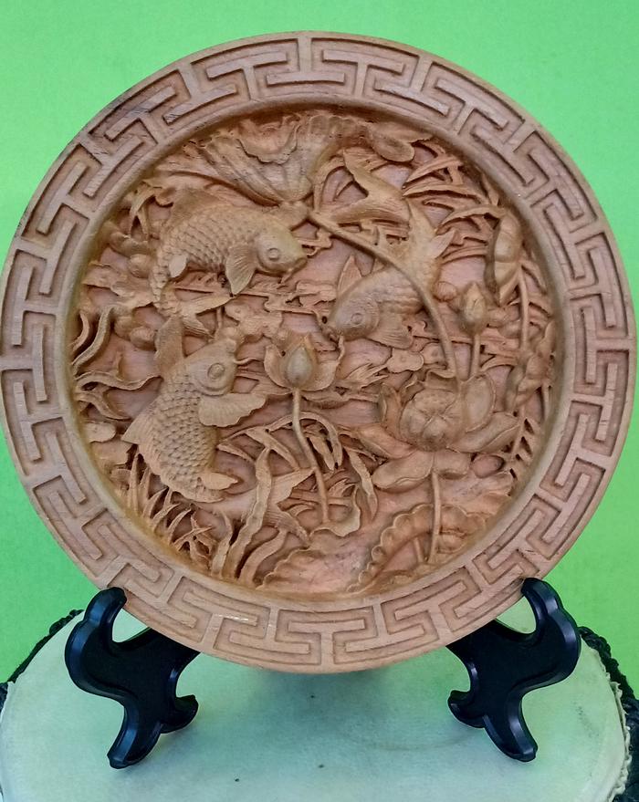 Jual Relief hiasan Bundar - Kayu jati - Model 15A (diameter 25cm tebal ...