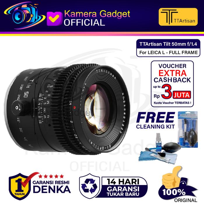 Promo TTArtisan 50mm f1.4 Tilt Leica L Mount Fix Lensa Full Frame Resmi ...