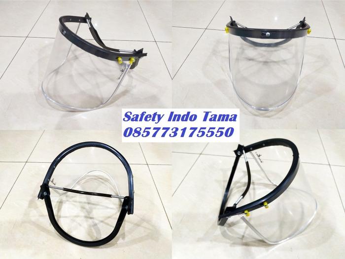 Jual Faceshield Face Shield Topeng Set Braket Visor Safety Welding Las ...
