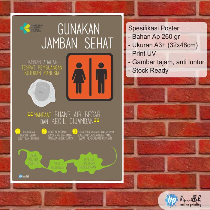 Jual poster kesehatan jamban sehat - Gambar 1 - Kota Surabaya ...