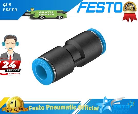 Jual FESTO PartNo: 153033 QS-8 Push-in connector - Kota Tangerang - FESTO Pneumatic Official ...