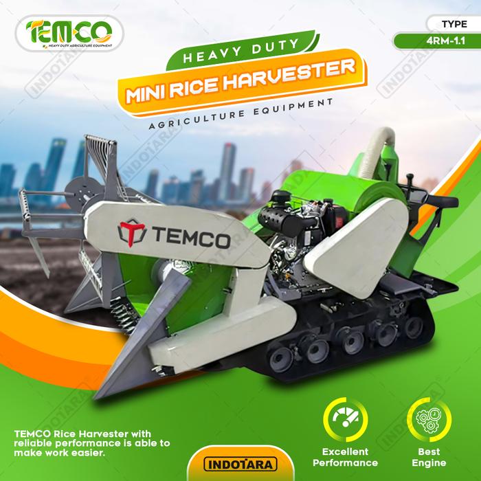 Promo Mesin Panen Padi Mini / Mini Rice Harvester Temco 4RM-1.1 Cicil 0 ...