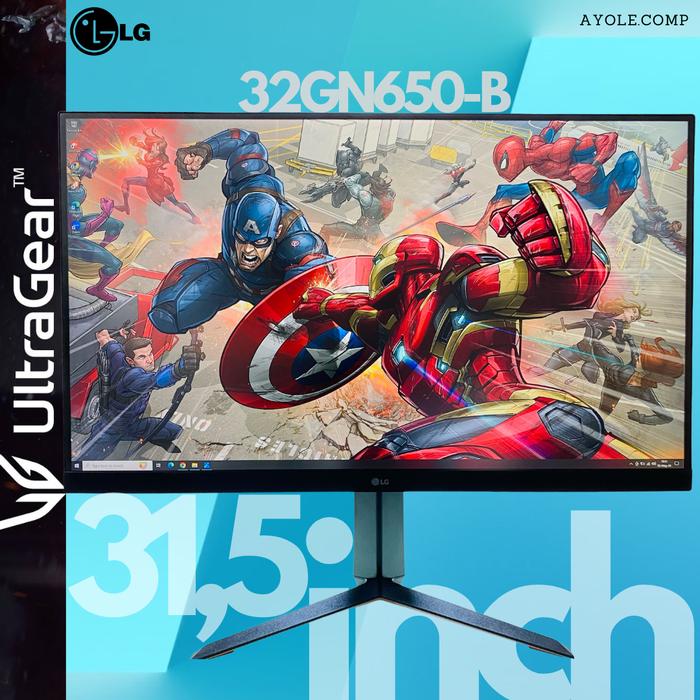 Jual Monitor LG UltraGear 32GN650-B Gaming QHD 165Hz 31,5/32inch - Kab ...