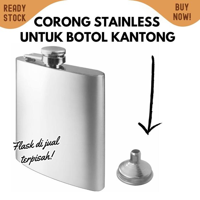 Jual Corong stainless mini corong utk botol pocket stainless funnel ...