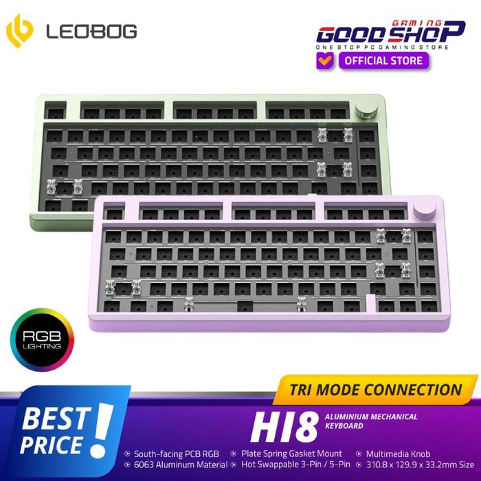 Jual Leobog Hi8 / Hi 8 Aluminium 75% Barebone - Mechanical Keyboard - Black Di Seller Velvet ...