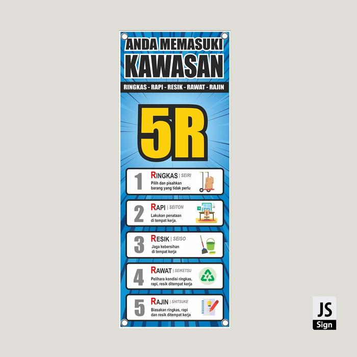 Jual SPANDUK BANNER K3 SAFETY 5R - Kota Malang - JS Sign | Tokopedia