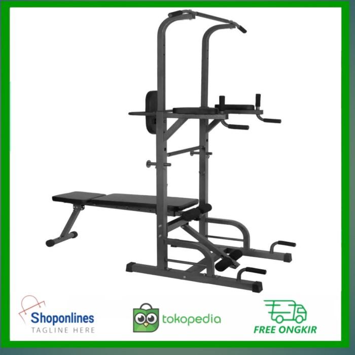 Promo Fitness Station Pull Up Bench Press Body Building Rig Home Gym ...