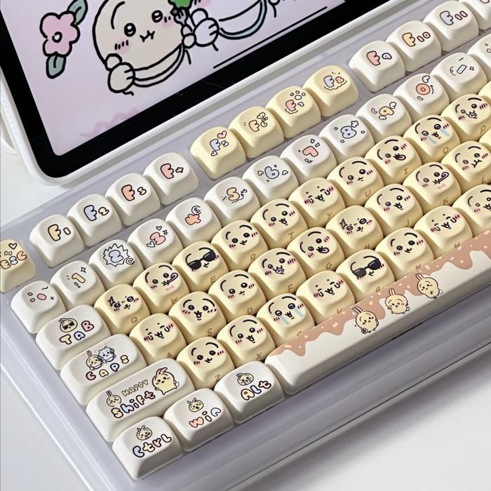 Jual Usagi Chiikawa Zoom MOA Profile PBT Dye Sub Keycaps - Kota ...