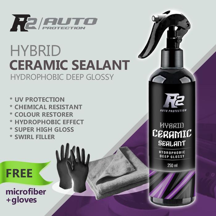 Jual R2 Hybrid Ceramic Sealant Hydrophobic Deep Glossy / Semi Nano ...